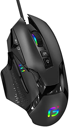 INFOSUN Wired Gaming Mouse, Ergonomic PC Gaming Mice, 10 Programmable ...
