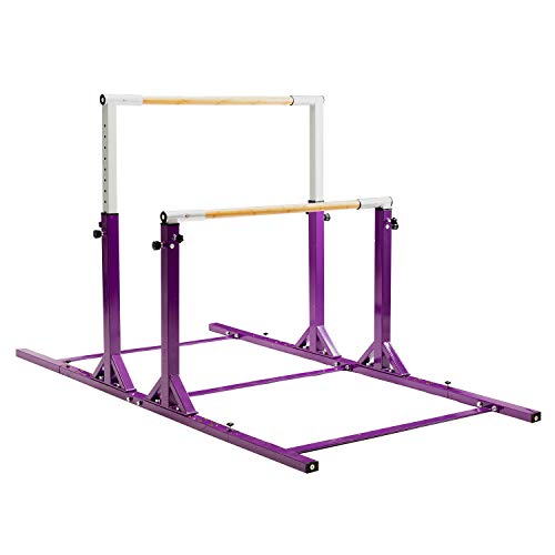 walnest Double Horizontal Bars Purple Parallel Bar Junior Gymnastic ...