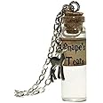 Amazon.com: Harry Potter Snape's Tears Bottle Necklace with Doe Charm ...