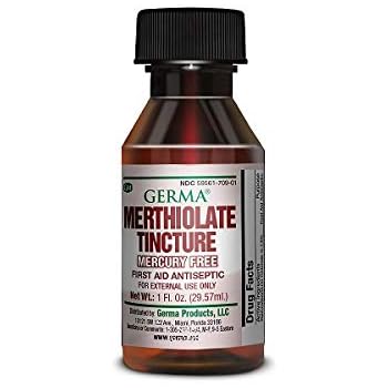 Amazon.com: Germa Merthiolate Tincture Antiseptic 1 oz: Health ...