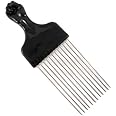Amazon.com: Afro Fan Pick w/ Black Fist - Metal African American Hair ...
