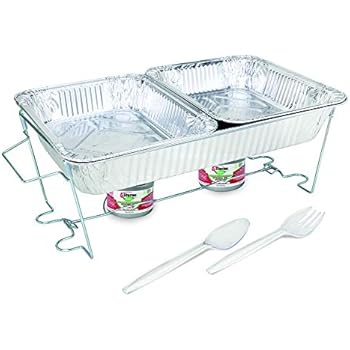 Amazon.com: 3 Pack Buffet Wire Rack Folding Chafing Stand Chrome Frame ...