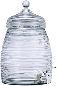 Amazon.com: Elegant Mini Beehive Glass Beverage Dispenser with Glass ...