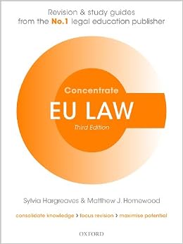 EU Law Concentrate: Law Revision and Study Guide: Amazon.co.uk ...