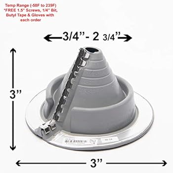 EAGLE 1 EPDM Flexible Roofing Pipe Flashing Boots - On Site Adjustable ...