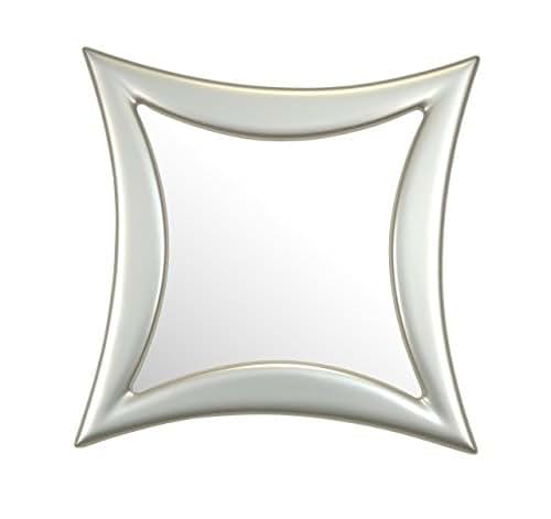 Amazon.com: Silver - large - modern - Mirror, funky shaped, curved ...