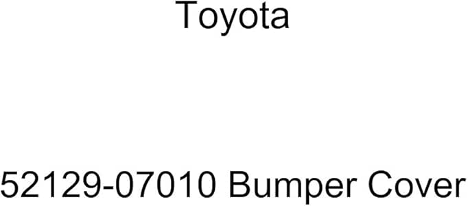 Amazon.com: Genuine Toyota 52129-07010 Bumper Cover: Automotive