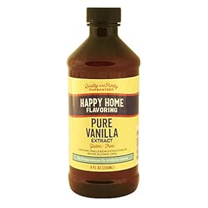 Happy Home All Natural Pure Vanilla Extract, Certified Kosher, 8 oz ...