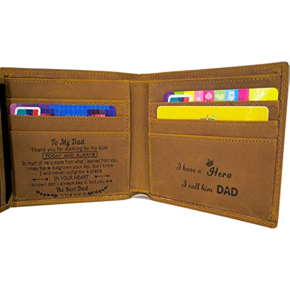 Personalized Leather Wallets For Dad | semashow.com