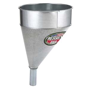 Amazon.com: Behrens Galvanized Steel Offset Funnel, 5-Quart: Garden ...