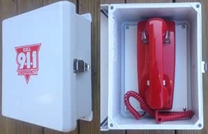 Amazon.com: Outdoor Emergency Phone Weatherproof Enclosure Box System ...