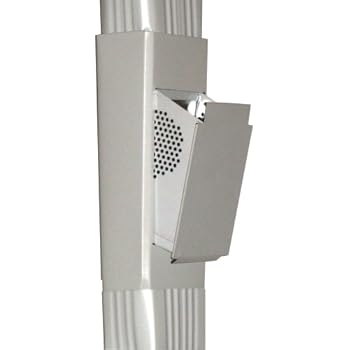 Downspout Filter, Slim Line, 3"x4", Low Gloss White - Gutter Downspouts ...