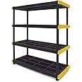 Amazon.com: Original Black & Yellow 4-Tier Storage Shelving Unit ...