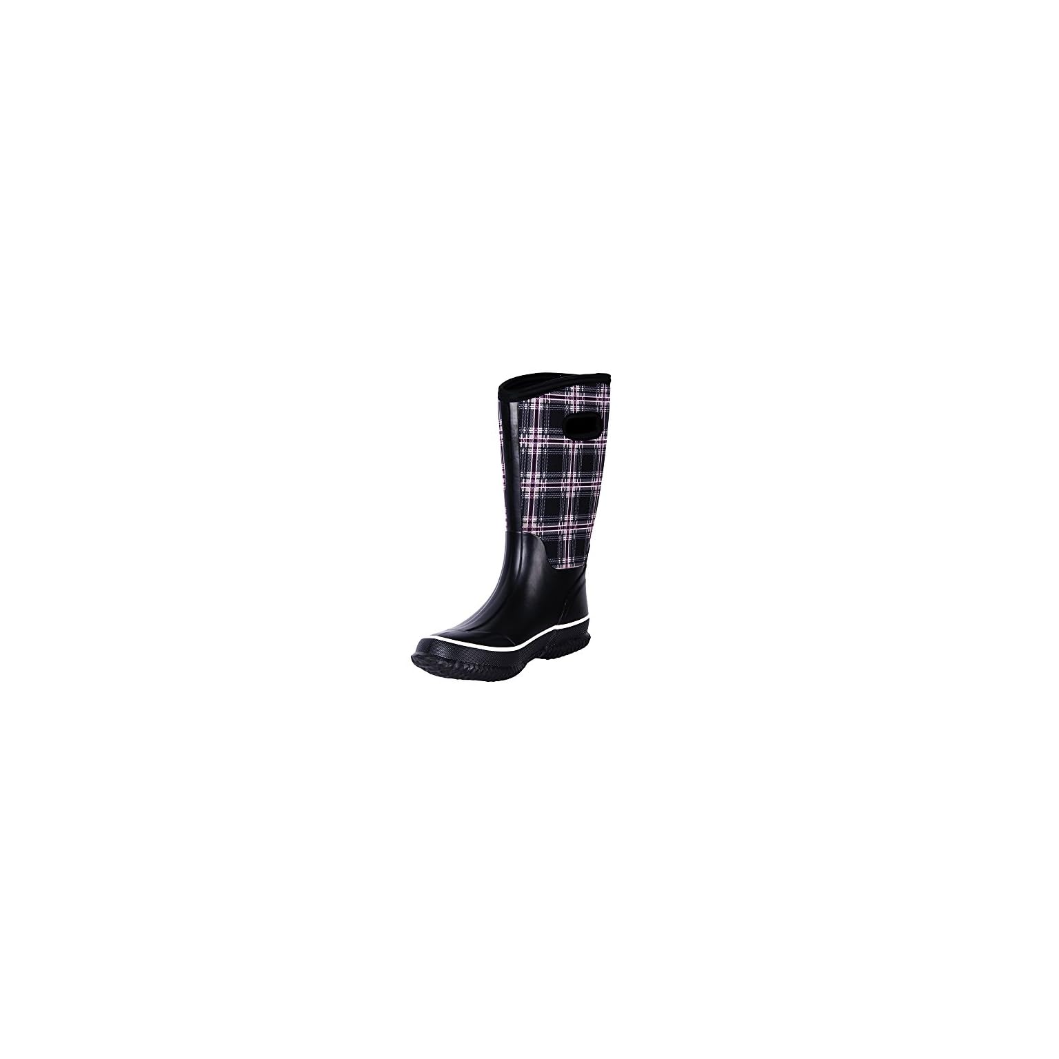 WTW Women's Rubber Neoprene Snow Boots Winter Warm Waterproof Insulated ...