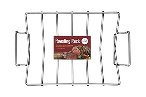 HIC Kitchen Roasting Pro V-Shaped Roasting Baking Rack, Heavyweight ...