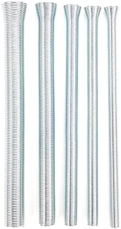 Spring Tube Bender, 5pcs Spring Steel Elastic Curved Soft Tubing Bender ...