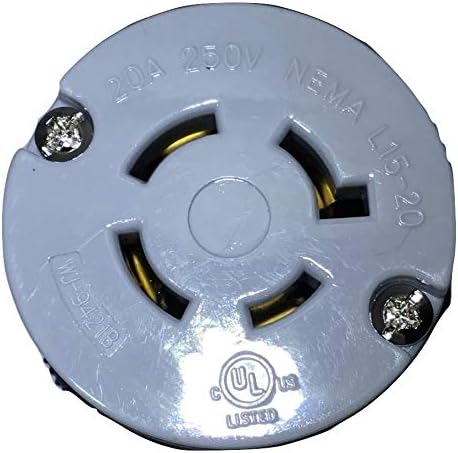 POWERTRONICS CONNECTIONS (TM), NEMA L15-20 Connector 20A. 250V