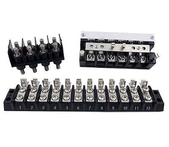 Amazon.com: 6TB06F, Conn Terminal Block 6 POS 11.1mm Screw ST Panel ...