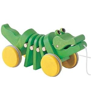 Amazon.com : Dancing Alligator 9.7" by Plan Toys : Push And Pull Baby ...