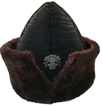 Yasir Turkish Ottoman Bork Hat Ertugrul Dirilis Fur Leather Cap Selcuk ...