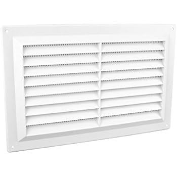 Plastic Return Air Grilles - Sidewall and Ceiling - White - with Insect ...