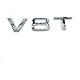 Amazon.com: V8T Emblem for AUD Car Styling Fender Side Badge Discharge ...