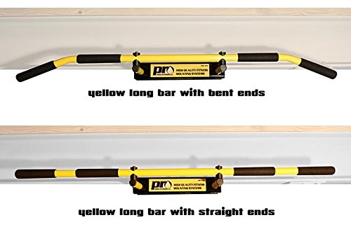 PRO Mountings I-Beam Pull up Bar/Chin up Bar (Yellow Long Bar with Bent ...