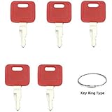 Amazon.com: 5 Pcs AT194969 Ignition Key fits John Deere Excavator Case ...