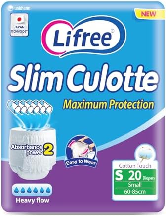 Lifree Adult Diaper Slim Culotte Super Absorbent Package , Small 20 ...