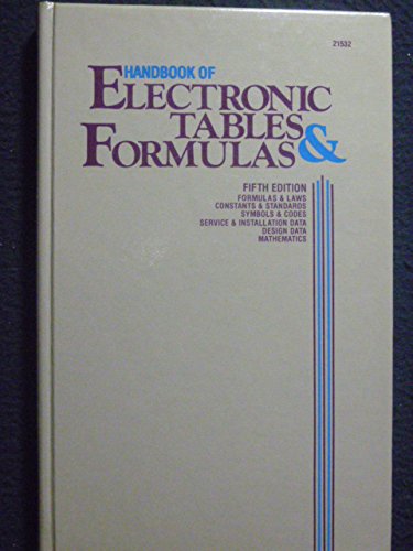 Handbook Of Electronic Tables And Formulas Howard W Sams And Co