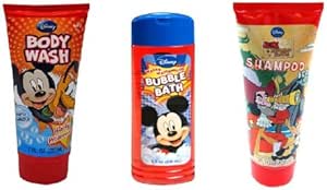 Amazon.com: Mickey Mouse Body Wash + Bubble Bath + Shampoo : Baby