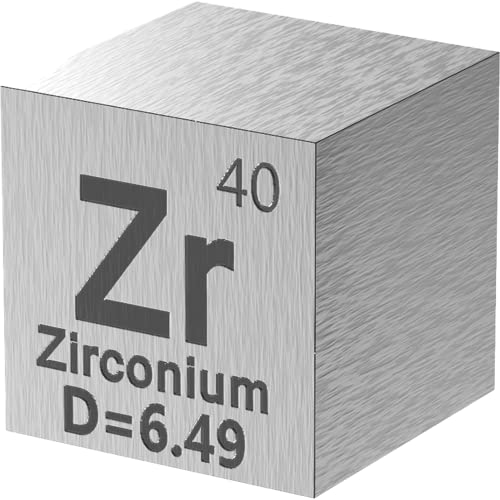 Zirconium Cube - Metal Element Cubes - Laser Engraved Density Cube Set ...