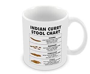 Indian Curry Stool Chart Novelty Funny Poo Mugs Work Office Gifts ...
