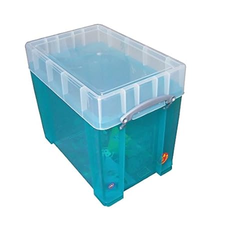 19 litre XL Really Useful Box - Transparent Aqua - 39,5x25,5x33 cm ...