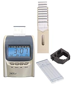 Amazon.com : AT-2400 Time Recorder with 25-Cards and 10-Slot Card Rack ...