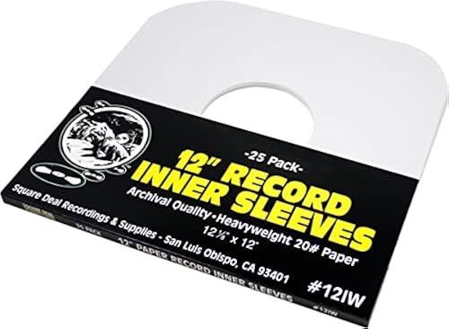 (25) Archival Quality Acid-Free Heavyweight Paper Inner Sleeves for 12 ...