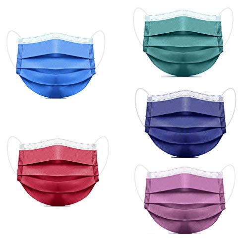 50Pcs Multiple Color Combinations Disposable_Face_Mäsks with Elastic ...