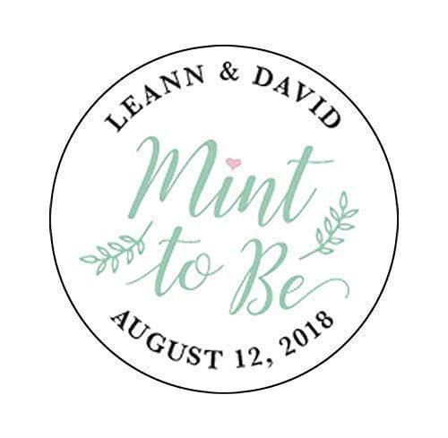 Amazon.com: Mint To Be Stickers, Wedding Favor Stickers, Mint Favor ...