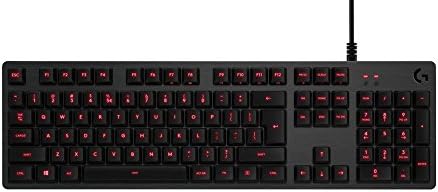Logitech G413 Carbon Red LED Mechanical Backlit Gaming Keyboard