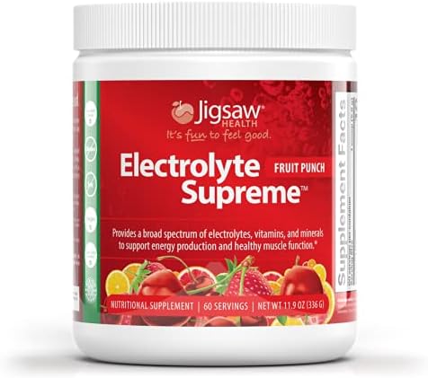 Jigsaw Health Electrolyte Supreme Jar, Fruit Punch, 60 Servings price ...