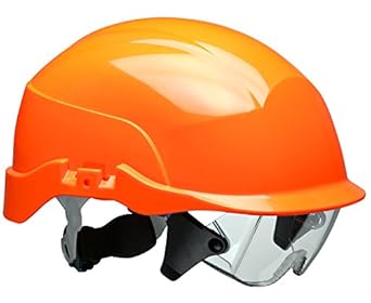 Spectrum Vented Hard Hat, Hi-V Orange, ABS Material, Built-In Safety ...