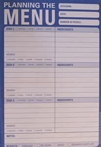 Amazon.com : Planning the Menu Note Pad Sheets By Knock Knock : Office ...