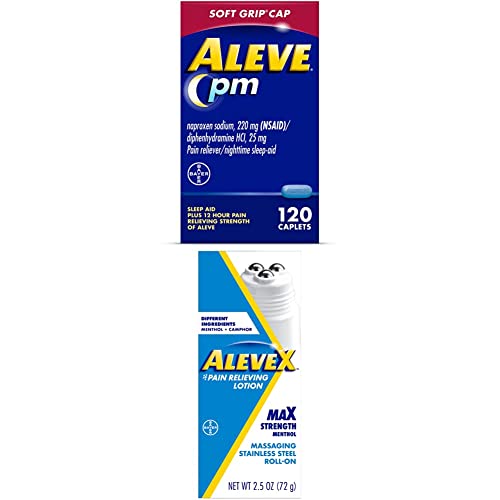 Aleve PM 120ctAleve X Pain Relieving Lotion with Rollerball Applicator ...