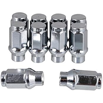 Amazon.com: 10pcs Chrome Silver Bulge ET Extended Thread Lug Nuts, Metric 12x1.5 Thread, 1.75 ...
