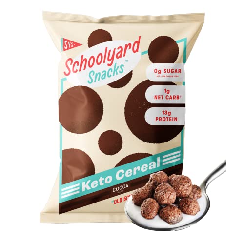 Schoolyard Snacks - Keto Cereal Low Carb, Zero Sugar (Cocoa 12 Pack ...