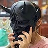 Samurai Oni Mask, Japanese Cosplay Latex Mask Anime Demon Kabuki ...