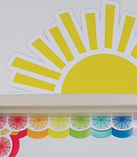 Schoolgirl Style Hello Sunshine Rainbow Bulletin Board Borders, 39 Feet ...