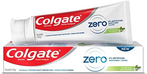 Colgate Zero% Artificial Colours And Sweeteners Spearmint Clear Gel ...