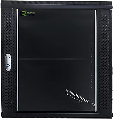 RACK TECH 9U Single Section Networking Rack 60x45 Cm Glass Door With ...