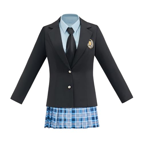 Mia Cosplay Costume School Uniform Women's Blazer Shirt Pleated Skirt ...